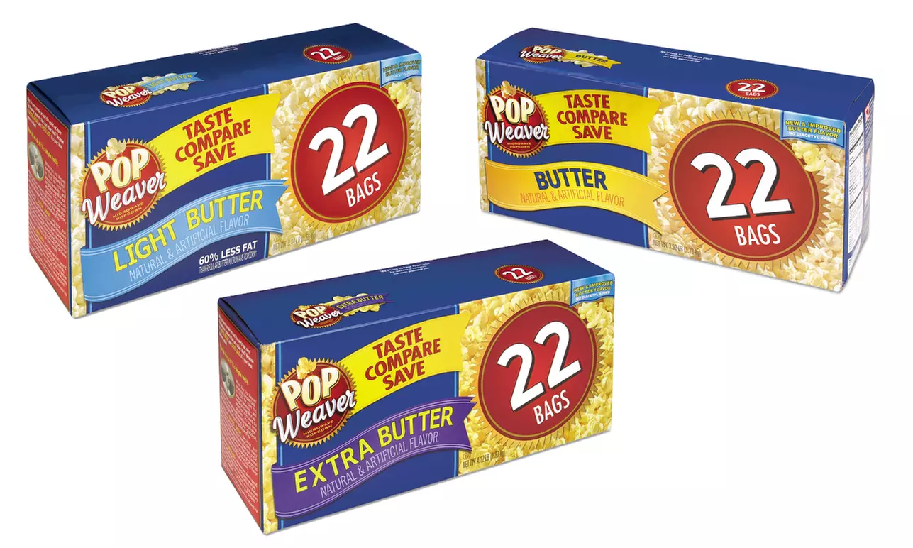 Pop Weaver Popcorn (22-Count) | Groupon Goods