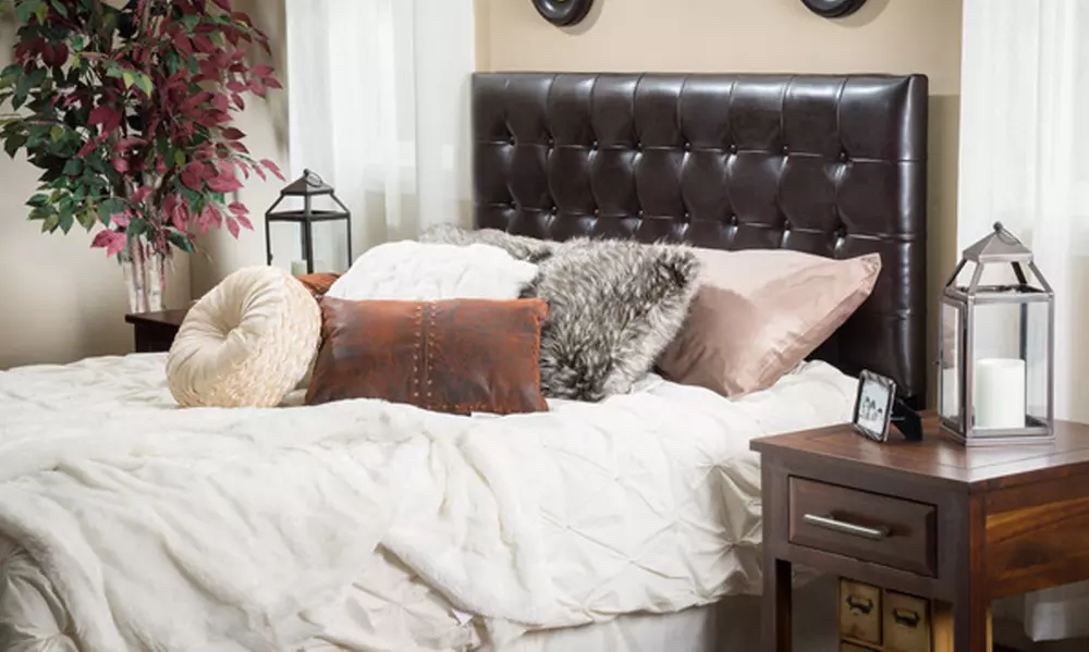 on Danzig Queen Leather Headboard | Groupon Goods