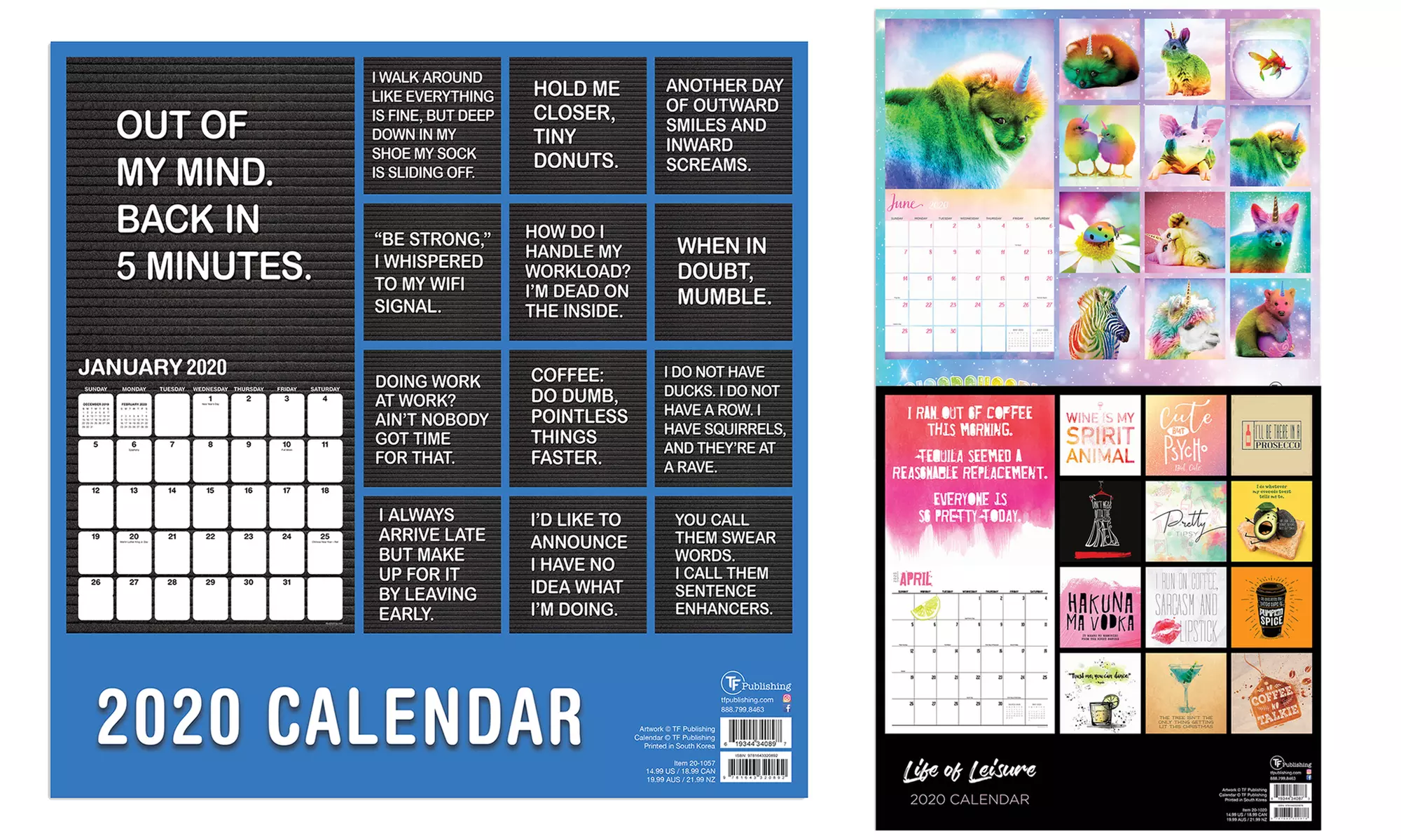 2020 Funny Wall Calendar | Groupon Goods