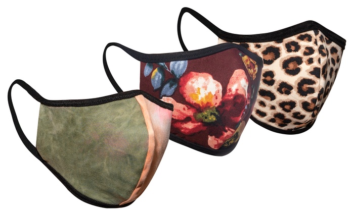 Fun Fabric Prints Non-Medical Reusable Face Masks (3-Pack) | Groupon