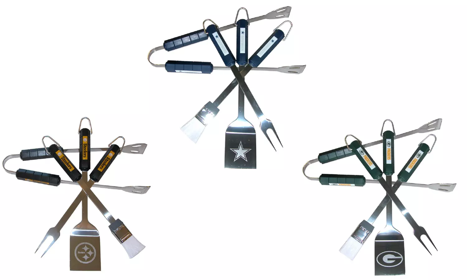 NFL Stainless BBQ Set (4-Piece) | Groupon Goods
