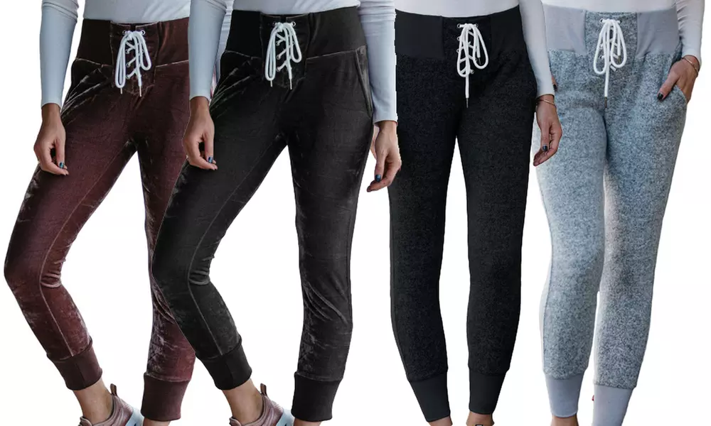 Women's Lace-Up Joggers | Groupon Goods