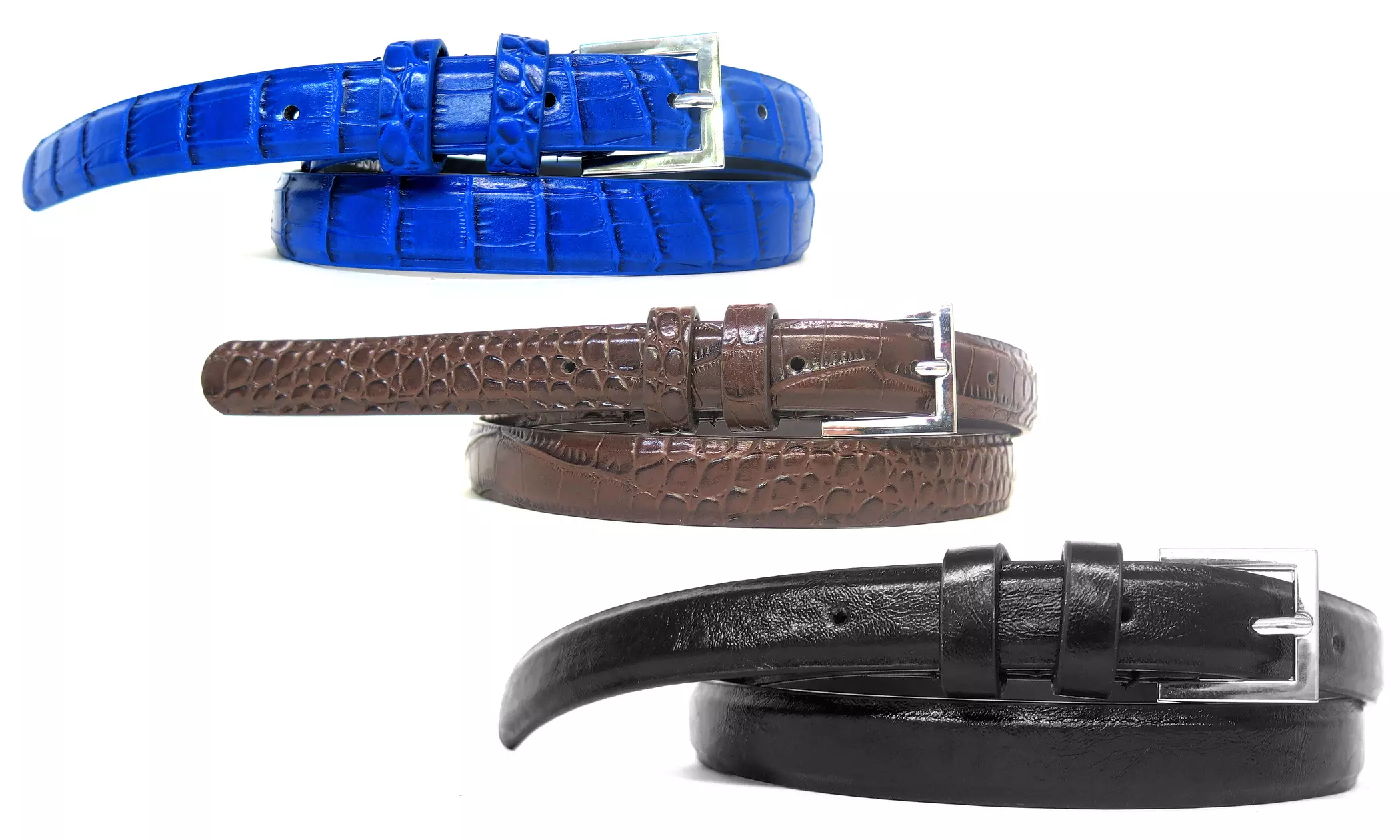 Women's Leather Belts (2-Pack) | Groupon Goods