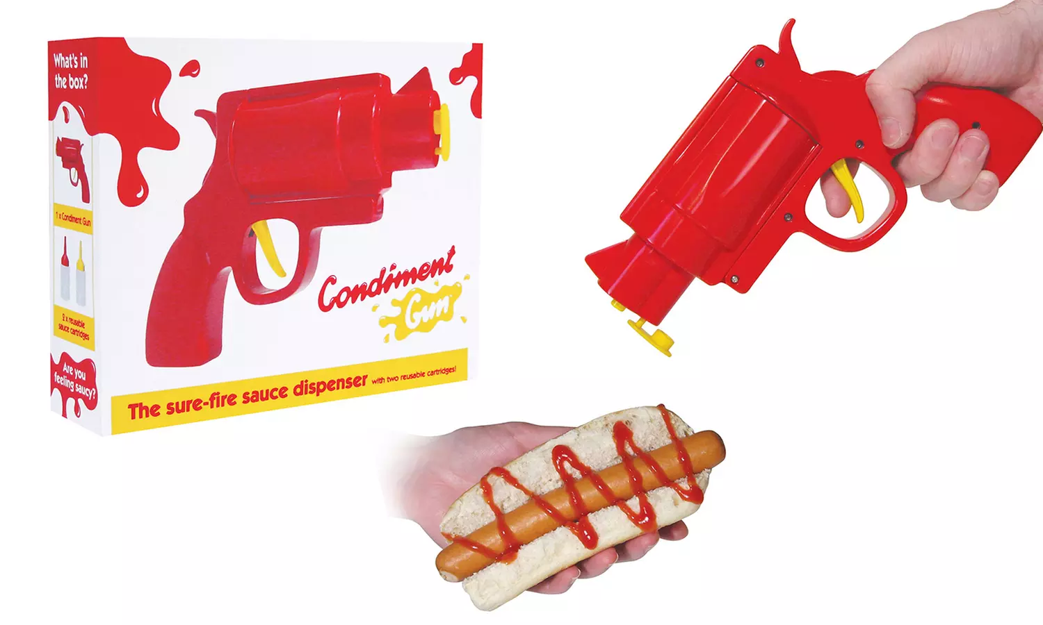 Revolver Gun Condiment Dispenser | Groupon Goods