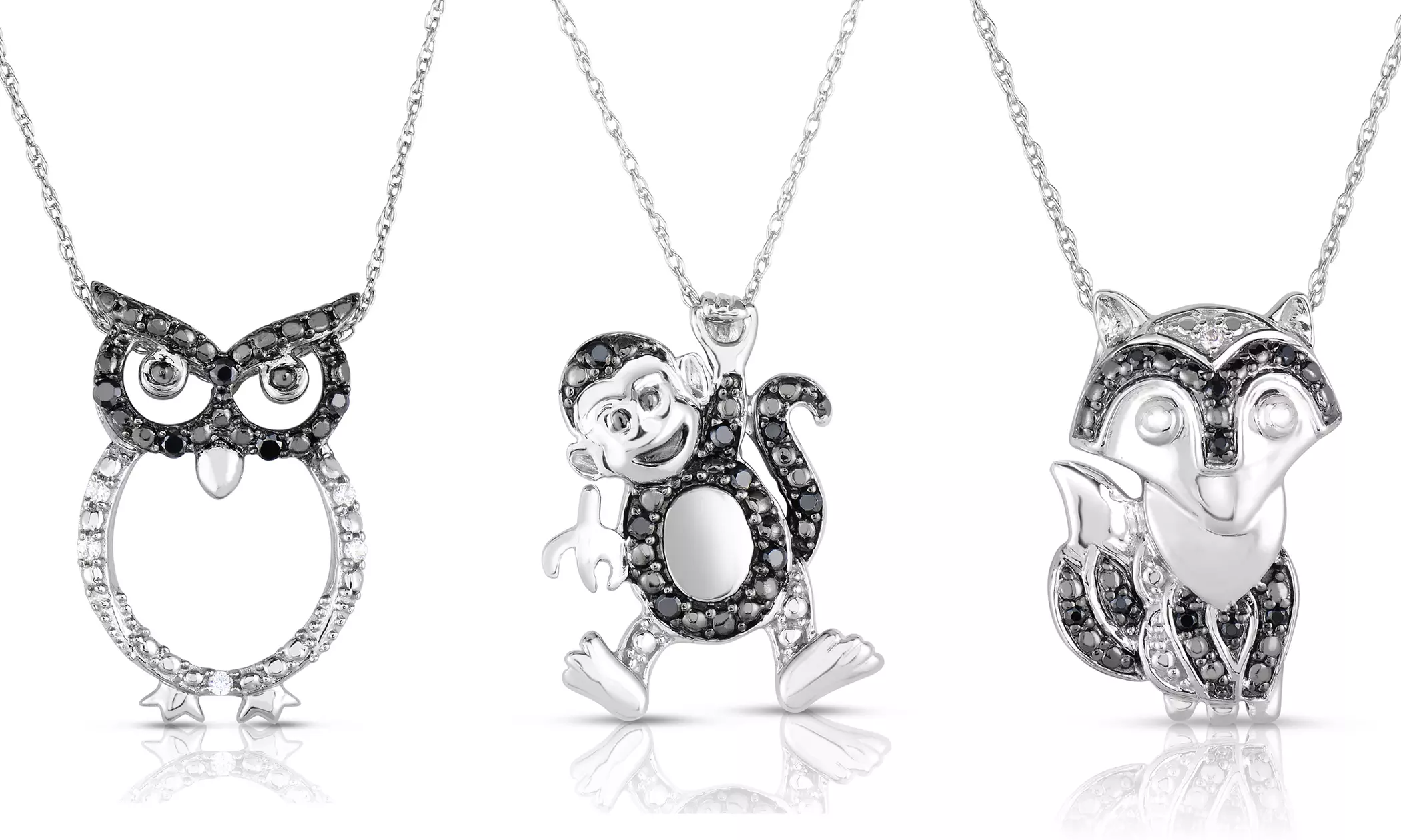 Diamond Accent Critter Pendants | Groupon Goods