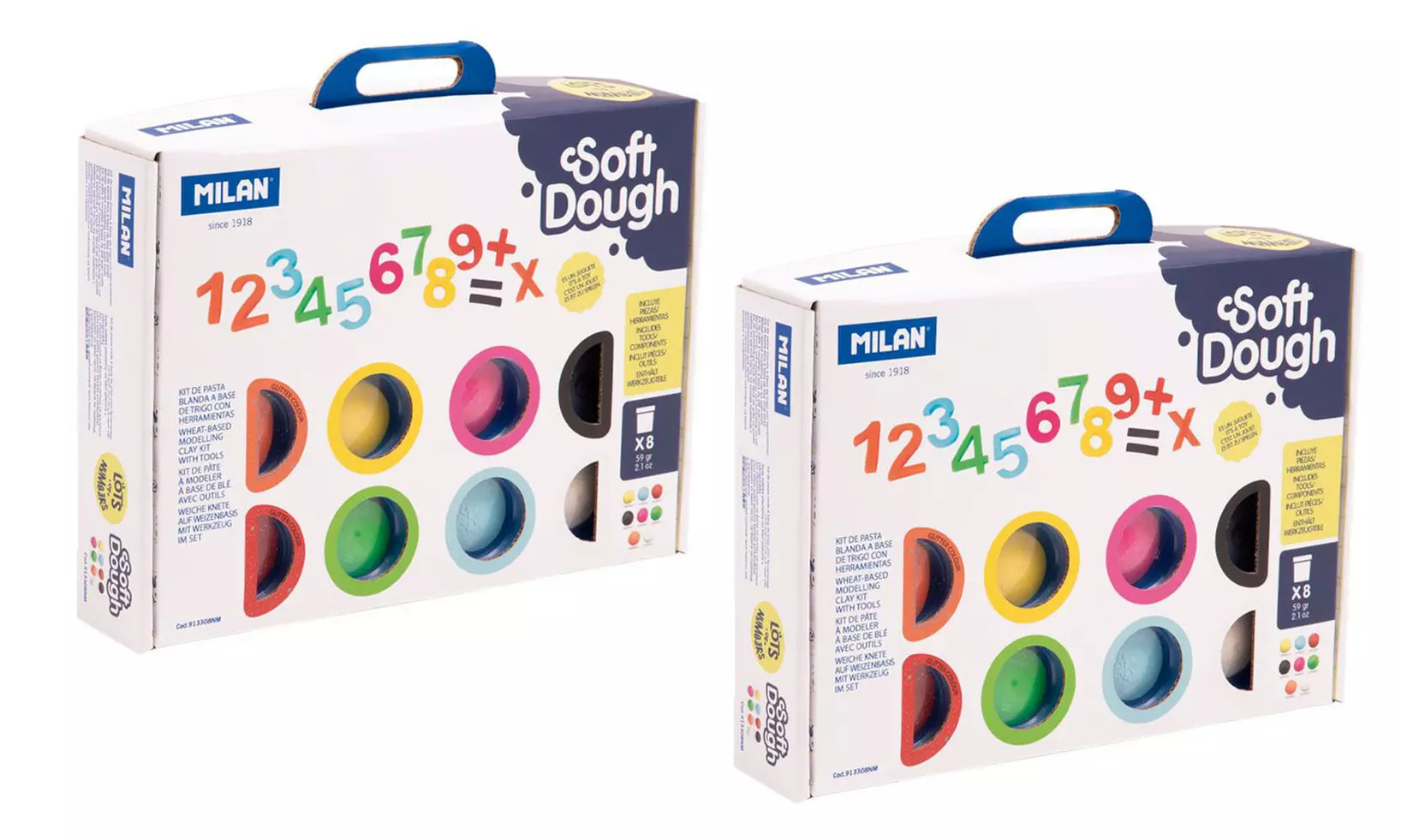 Eight-Pack of Number Dough Modeling Clay Set | Groupon Goods