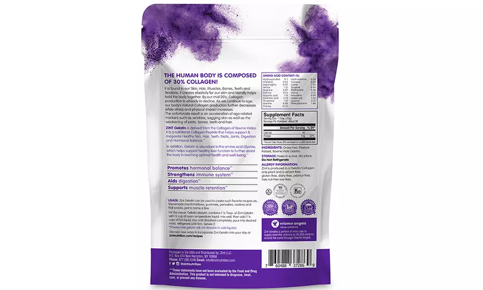 Zint Beef Gelatin Protein Powder | Groupon Goods