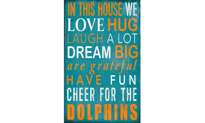 Up To 14% Off on NFL 12"x19" In This House Sign | Groupon Goods