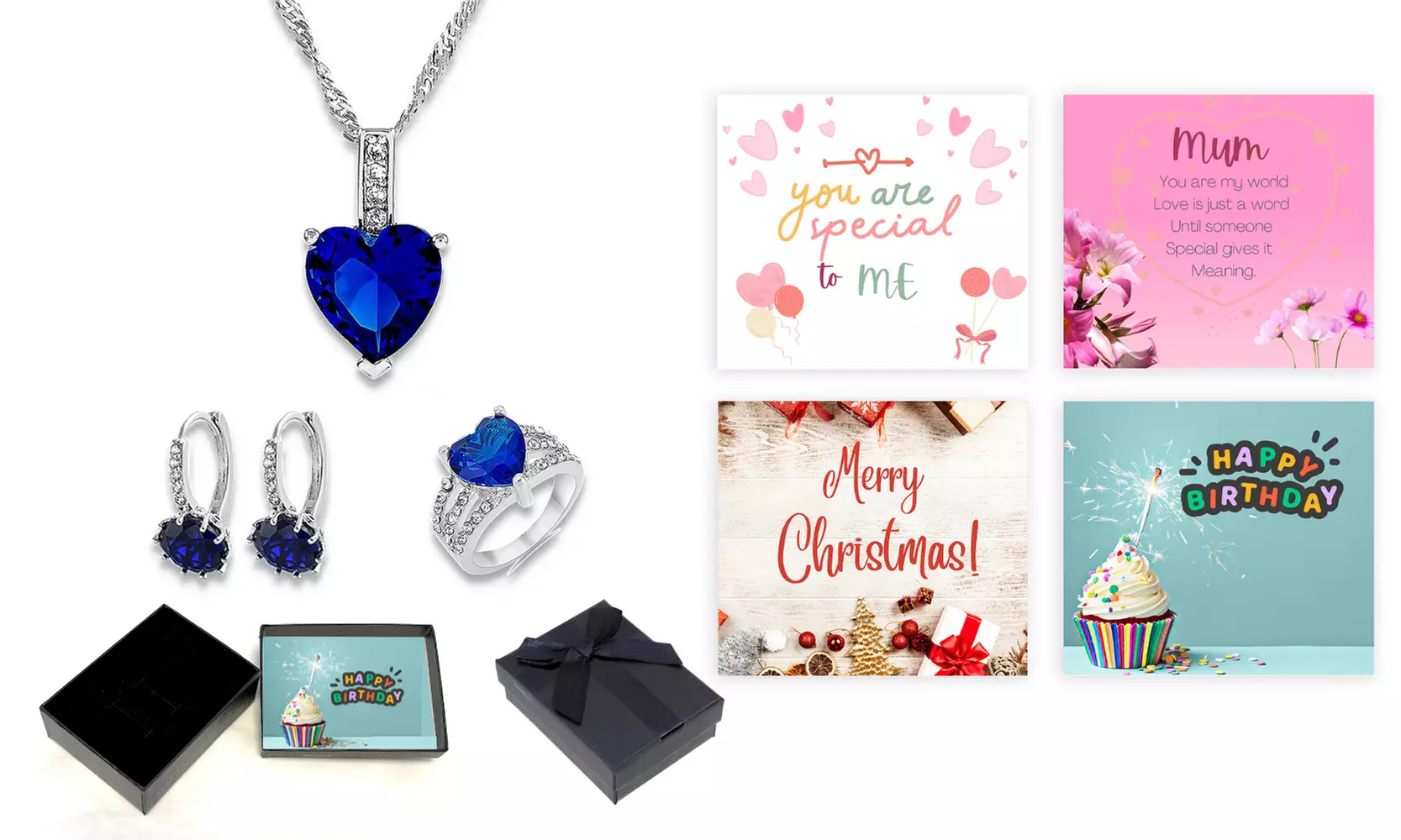 Three-Piece Message Jewellery Set | Groupon Goods