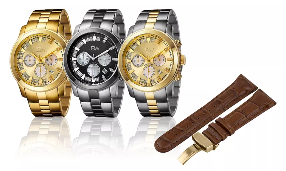 JBW Delano Men's Diamond Watch | Groupon Goods