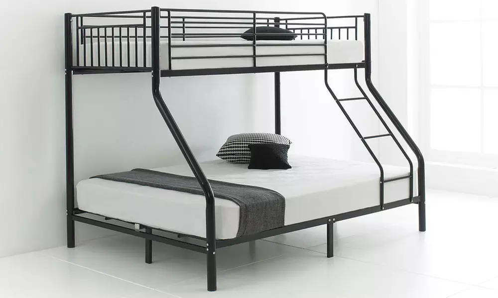 Cherry Black Triple Sleeper Bed | Groupon Goods