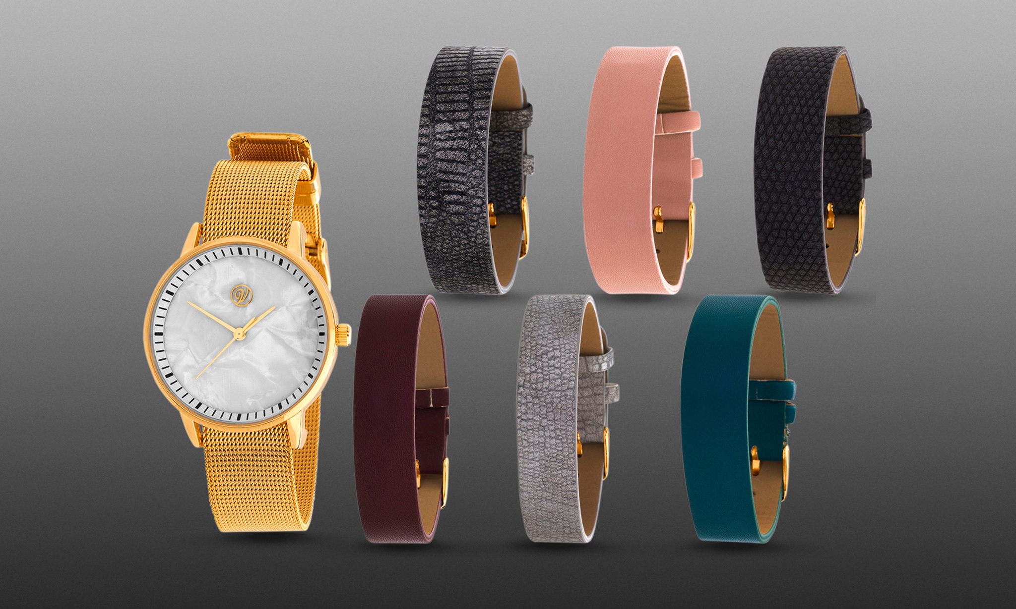Interchangeable Band Watch Set | Groupon Goods