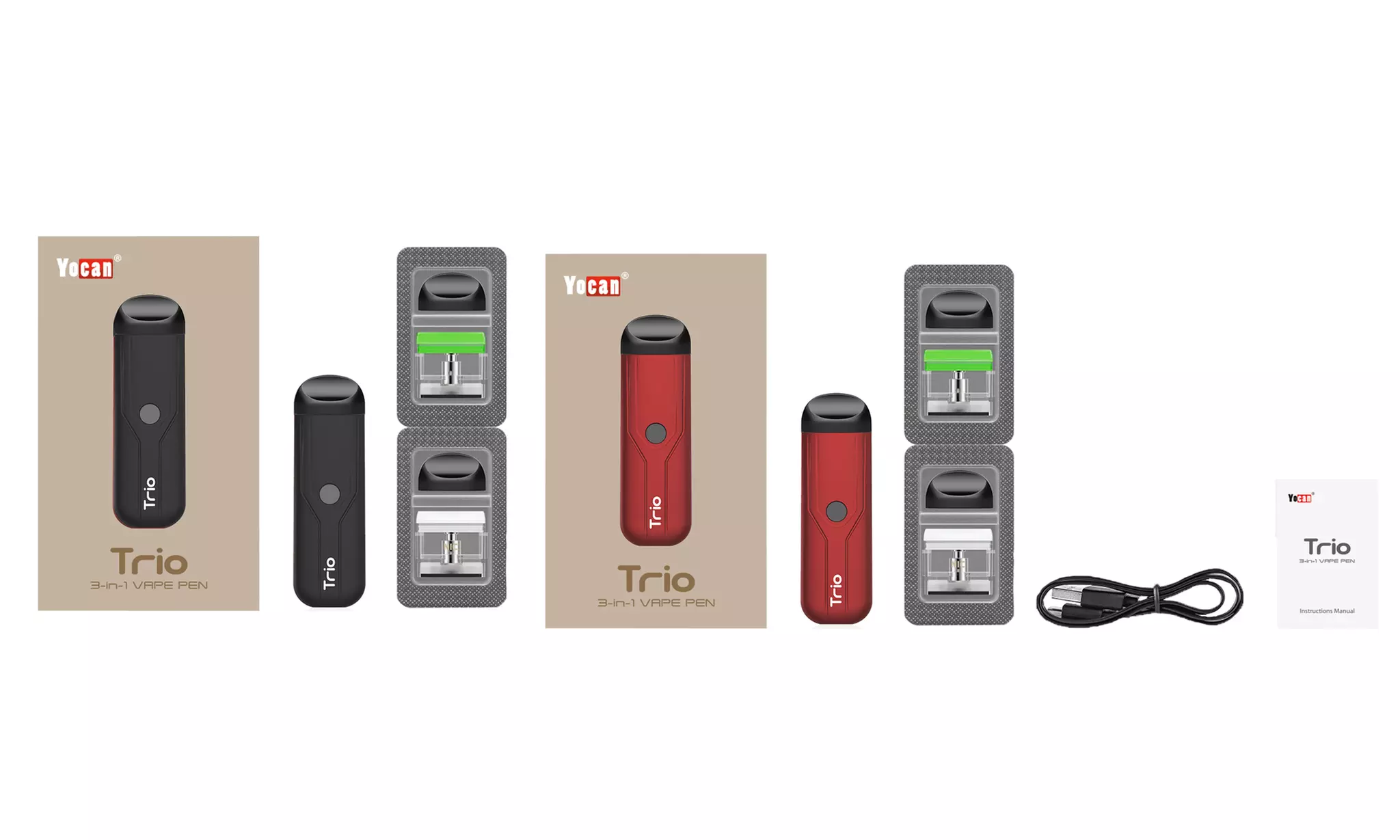 Yocan Trio 3-in-1 Pod Systems | Groupon Goods
