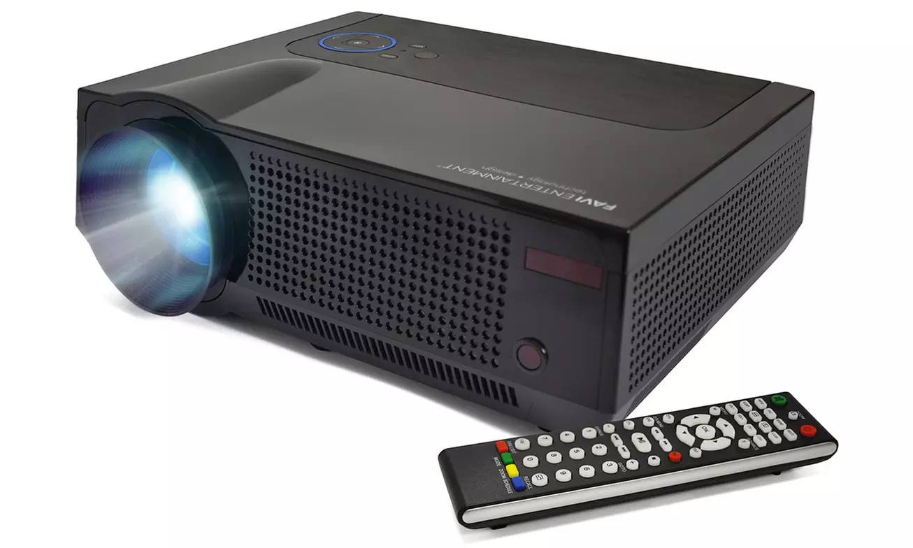 Favi HD LED Projector and Screen | Groupon Goods