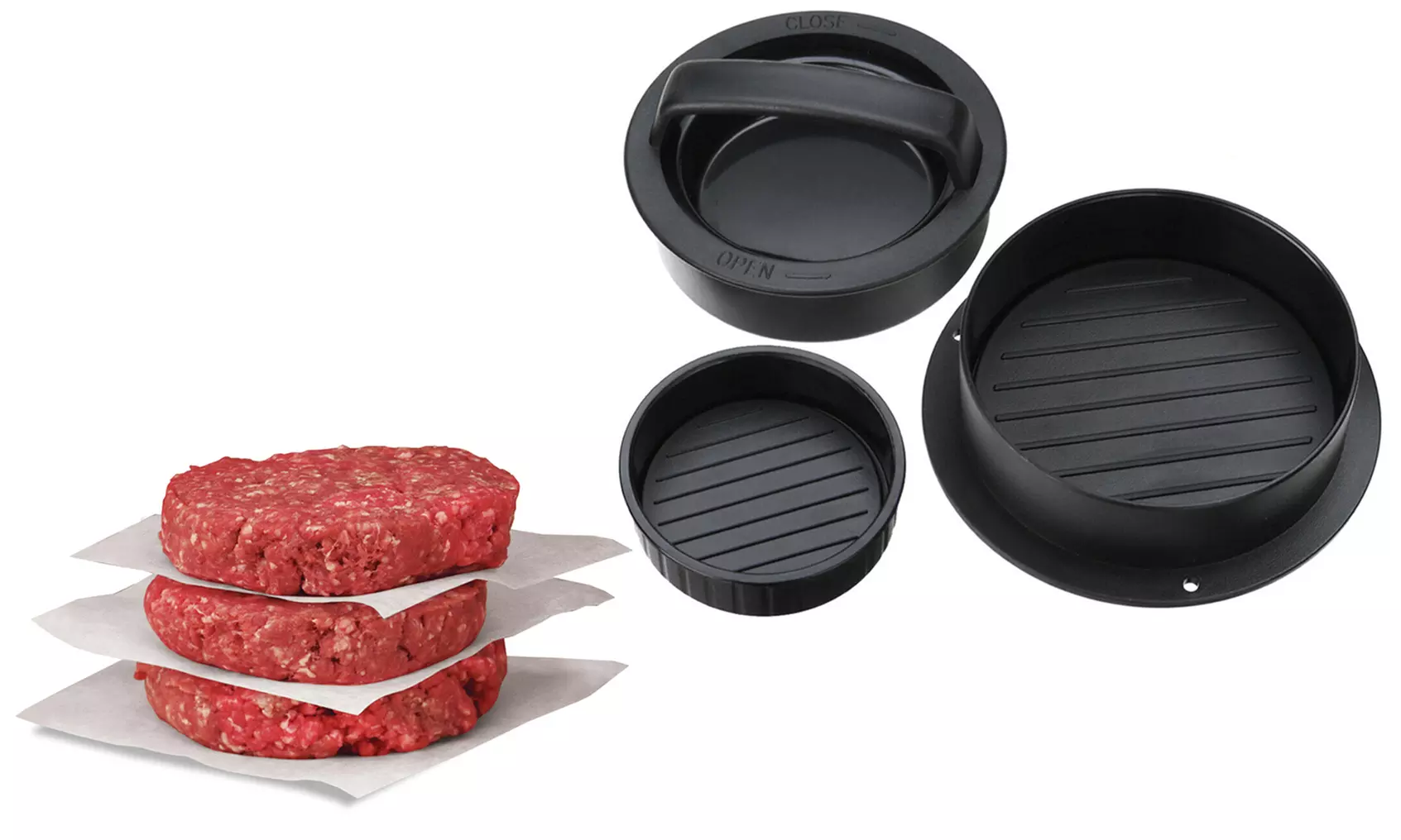 Hamburger and Slider Press Set | Groupon Goods