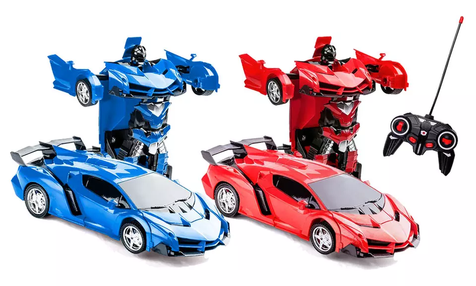 Voiture-robot télécommandée transformable, Âges 3+ | Groupon Shopping