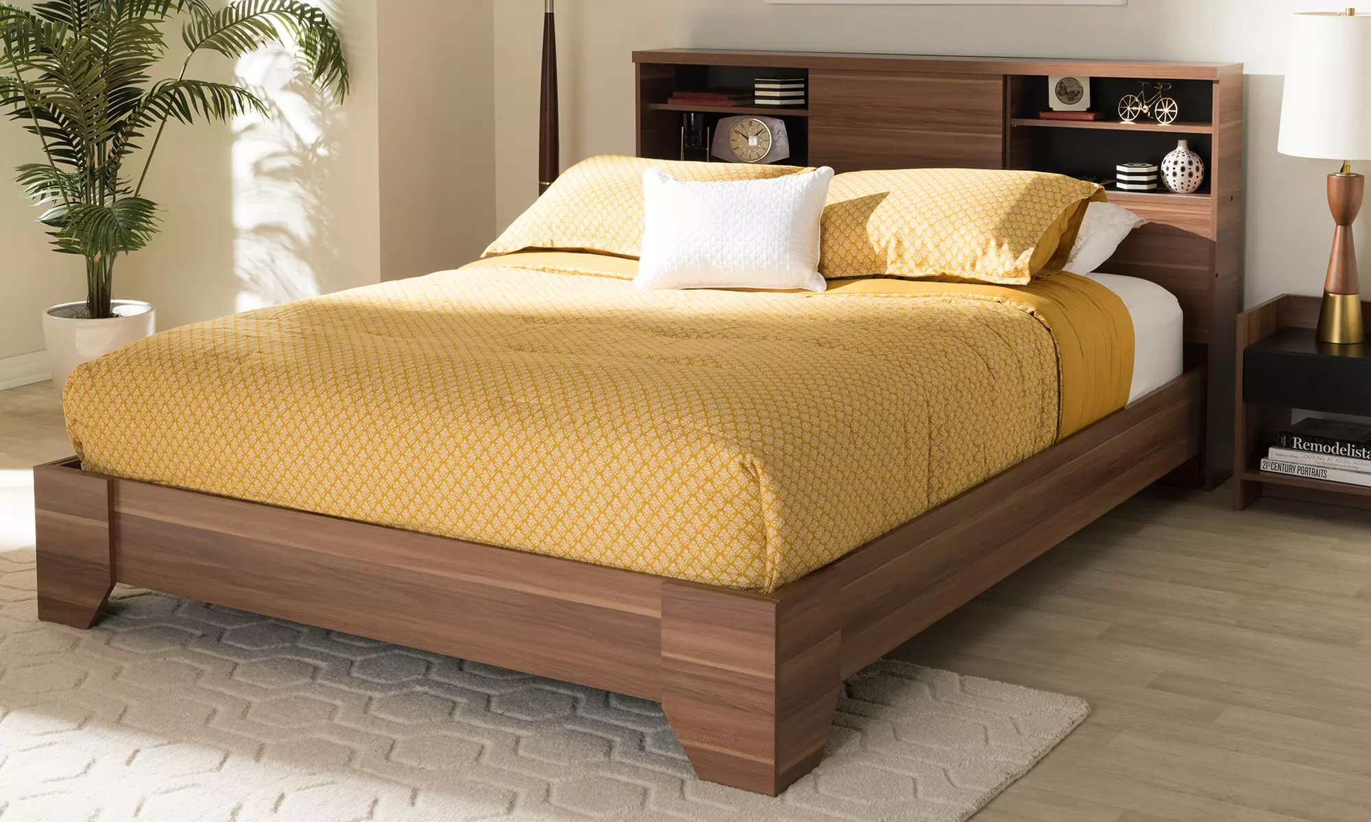 Baxton Studio Bed or Nightstand | Groupon Goods