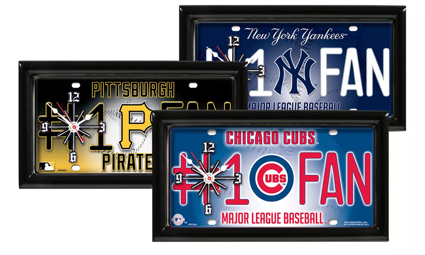 MLB #1 Fan Baseball Clocks | Groupon Goods