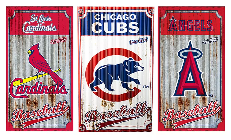 MLB Corrugated Wall Art | Groupon Goods