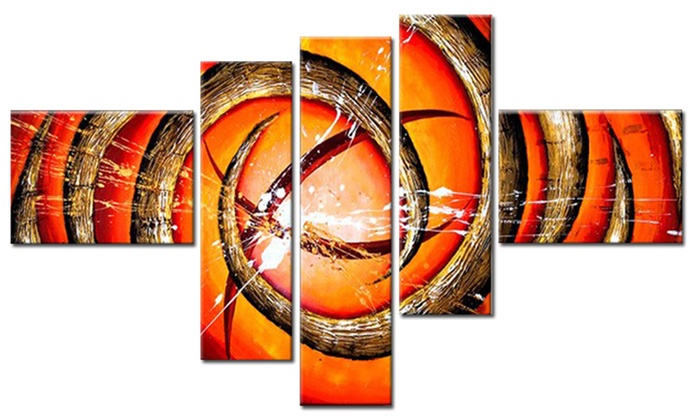 Hand-Painted Multipanel Artwork | Groupon Goods