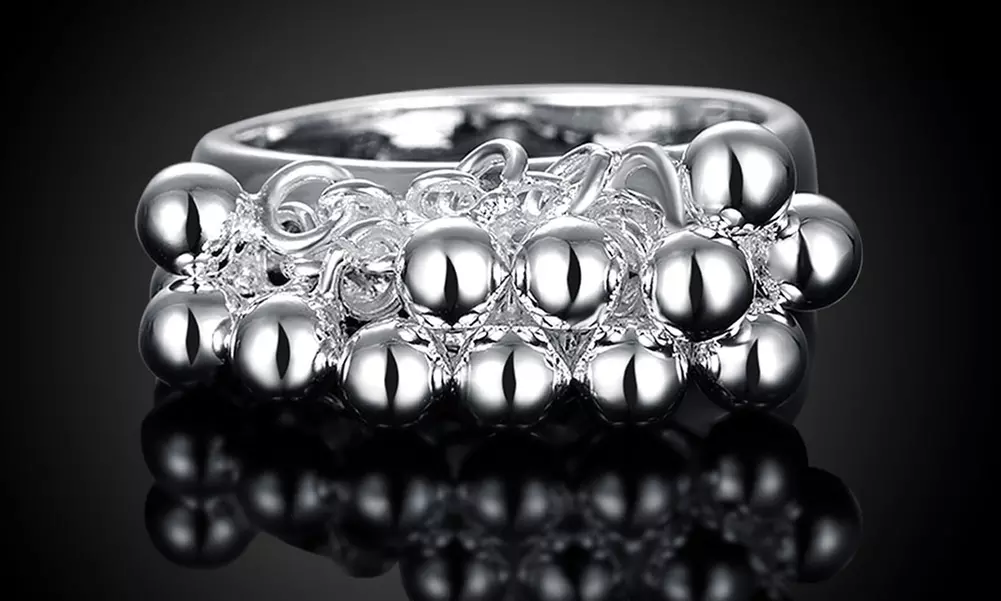 Sterling Silver Bubble Ring | Groupon Goods
