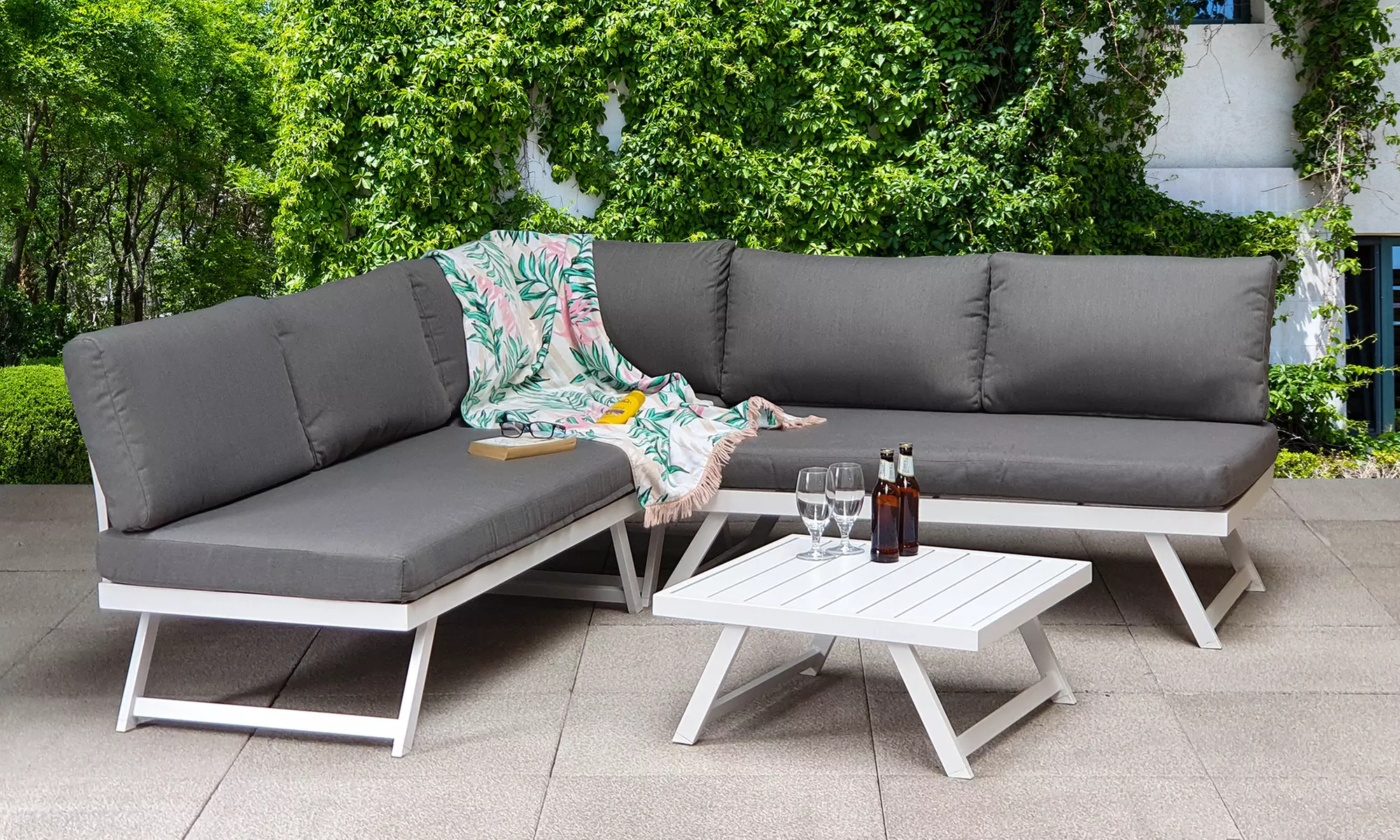 Up To 41% Off on Six-Piece Modern-Design Lounge Set with Adjustable ...