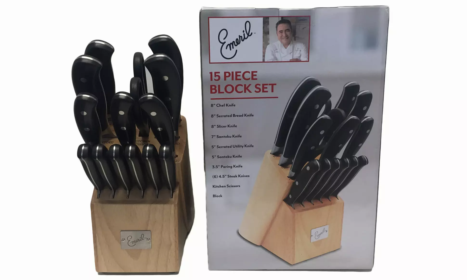 Emeril Forged Knife Set (15-Pc.) | Groupon Goods