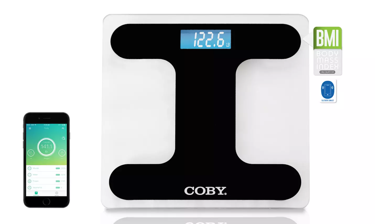 Bluetooth Glass Bathroom Scale | Groupon Goods