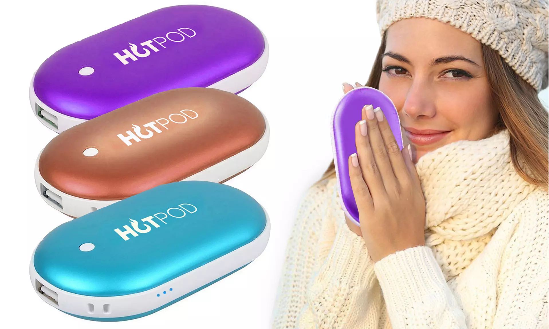 HotPod Hand Warmer & Power Bank | Groupon Goods