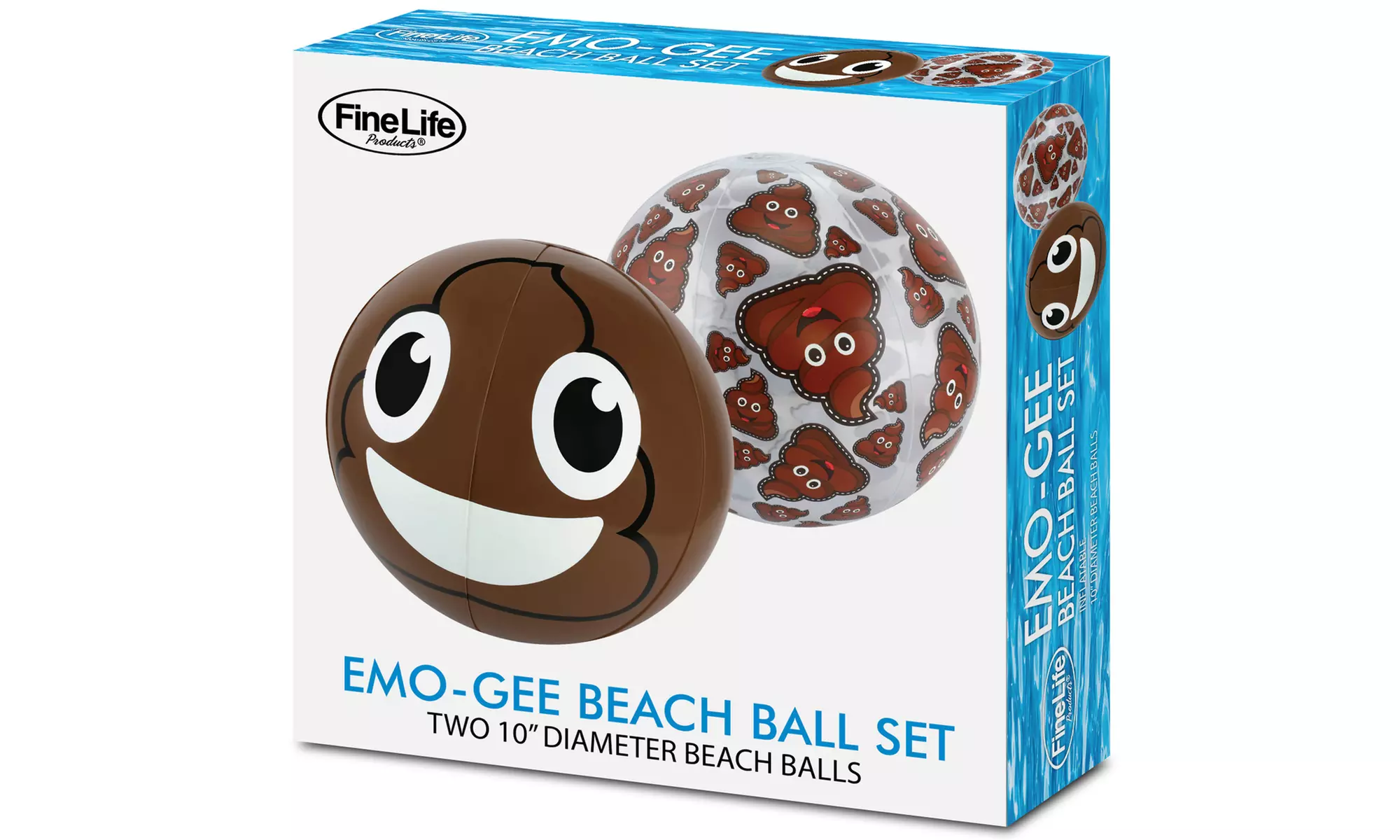 Poop Emo-Gee Beach Ball Set | Groupon Goods