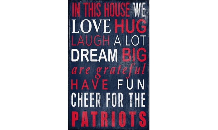 Up To 14% Off on NFL 12"x19" In This House Sign | Groupon Goods