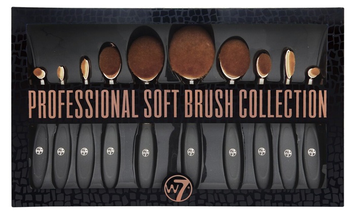 W7 Ten-Piece Soft Brush Set | Groupon