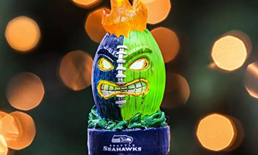 NFL Lit Tiki Ball Ornament | Groupon Goods