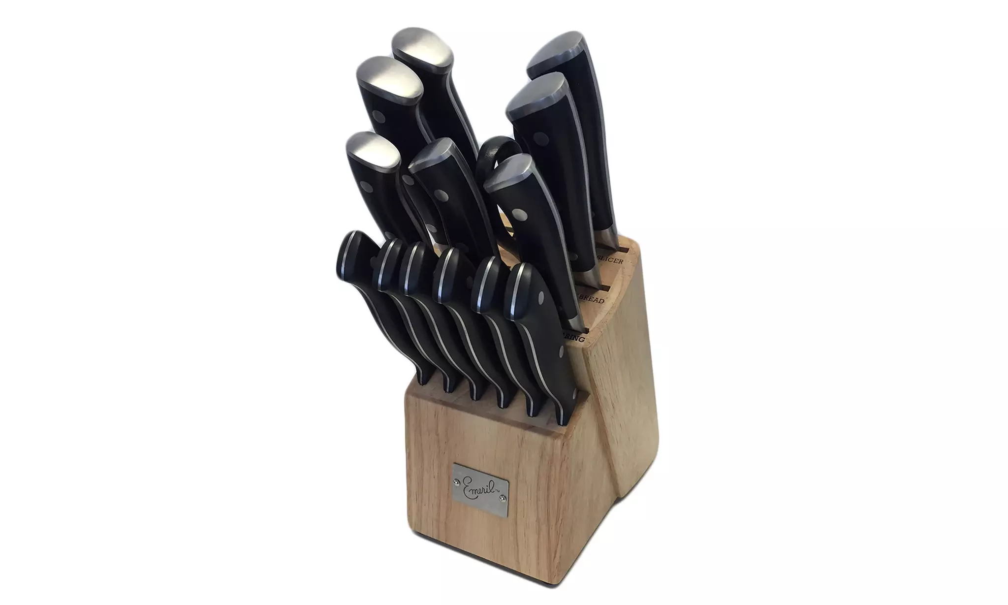 Emeril Knife Set & Block (15Pc.) | Groupon Goods