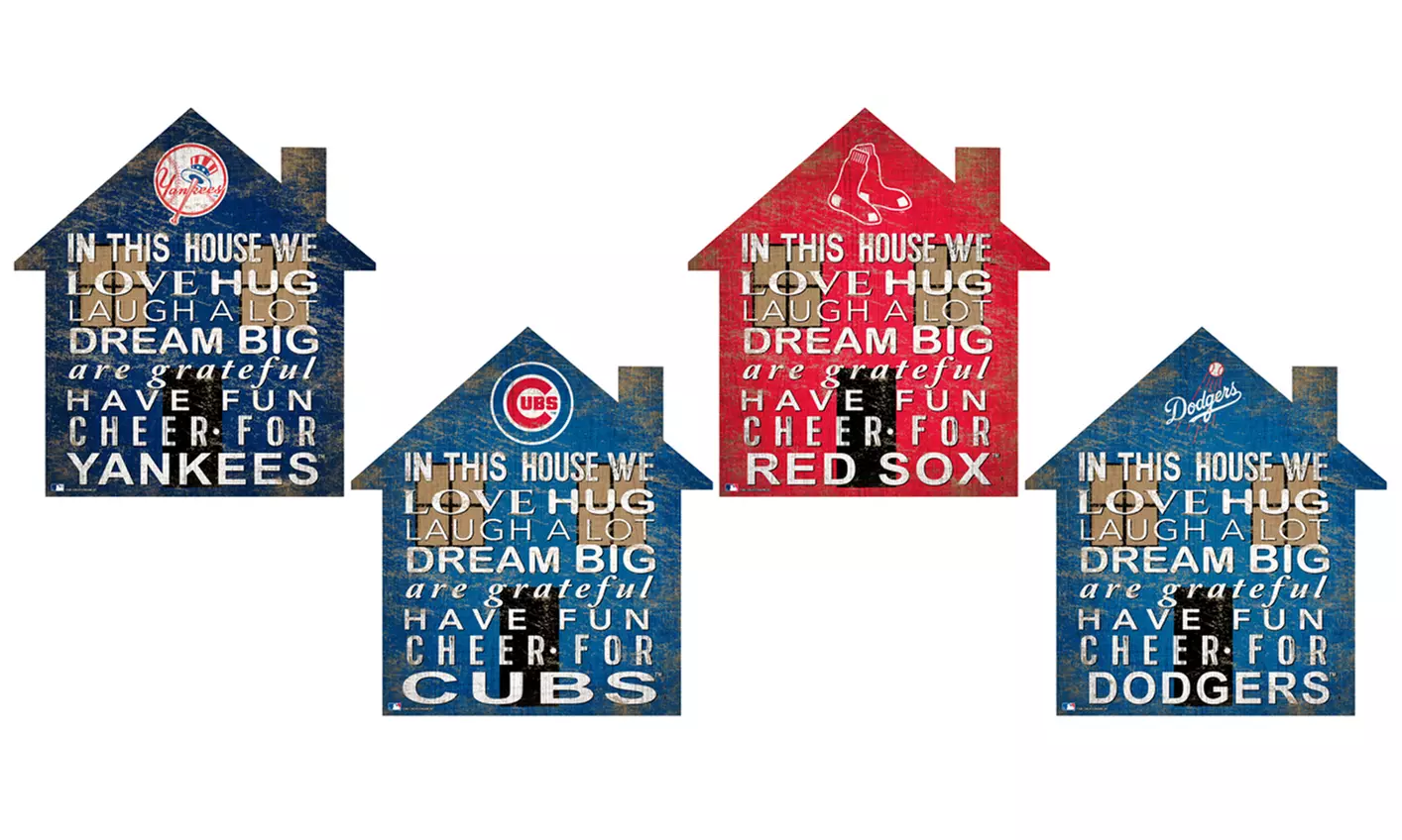 Fan Creations MLB 12" House Sign | Groupon Goods