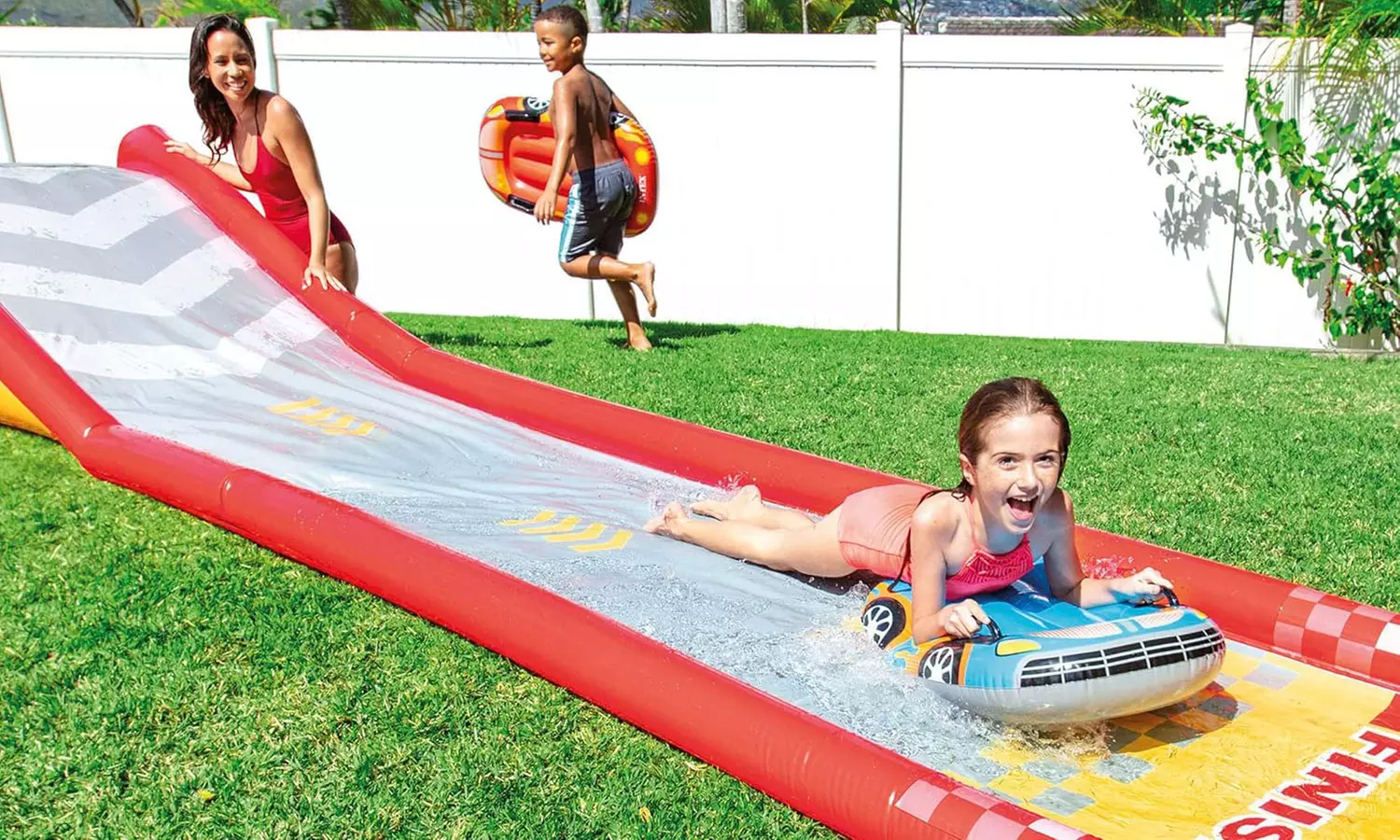 Intex Racing Fun Slide Water Raceway | Groupon Goods
