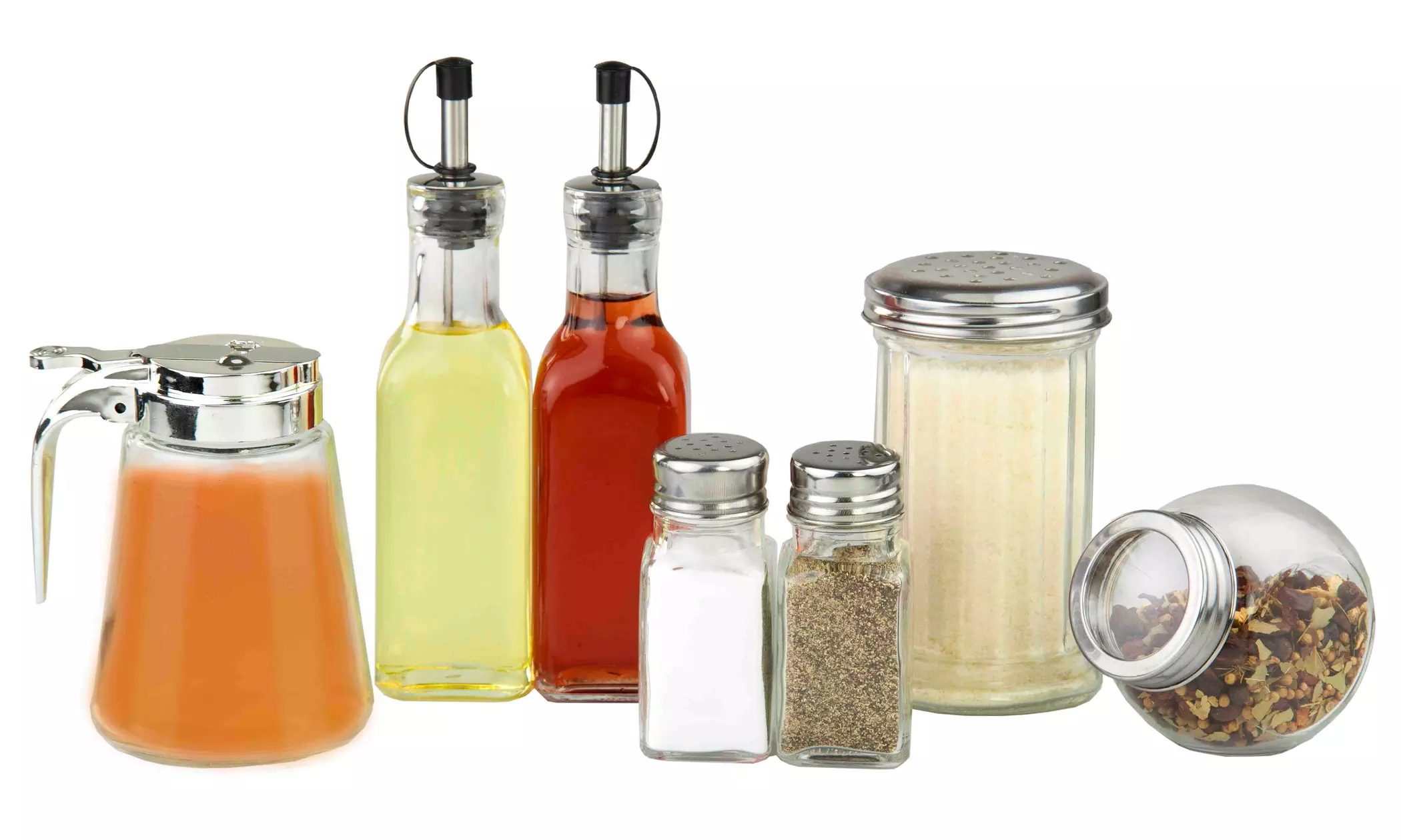 Home Basics Glass Condiment Set | Groupon Goods