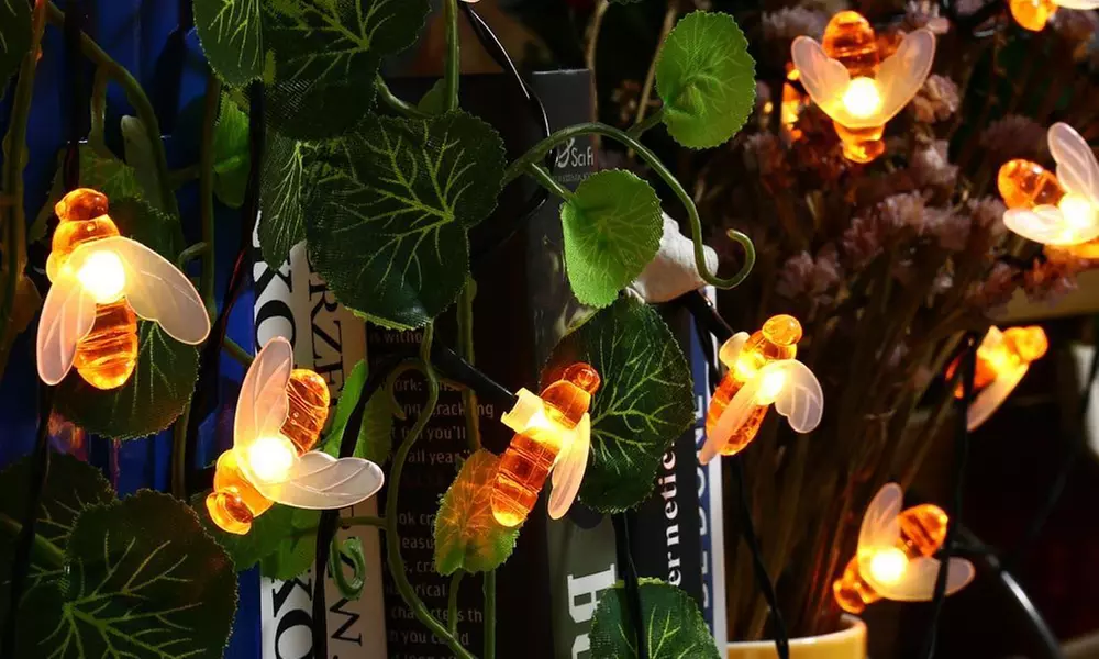Honey Bee Solar Garden Lights | Groupon Goods