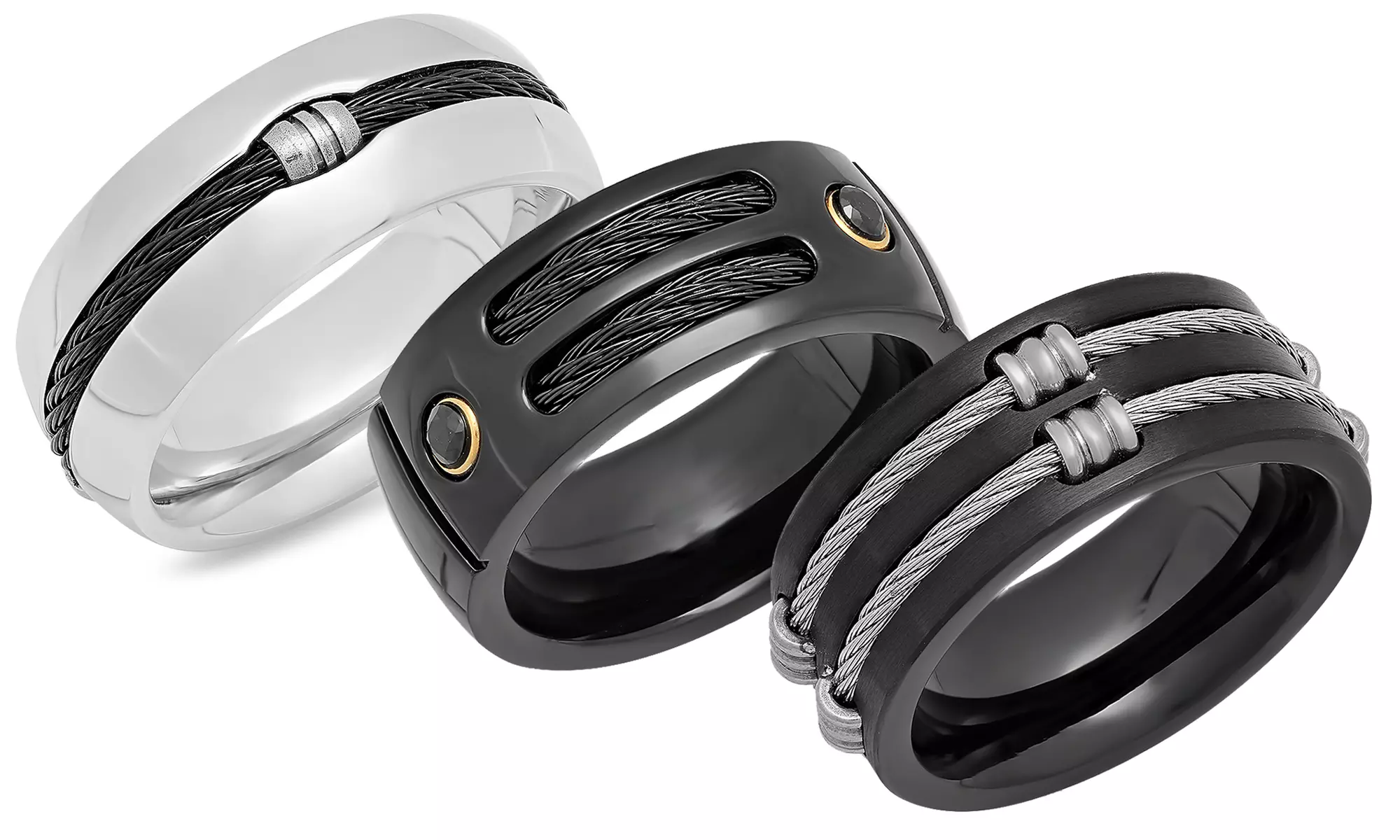 Men's Wire Inlay Rings | Groupon Goods