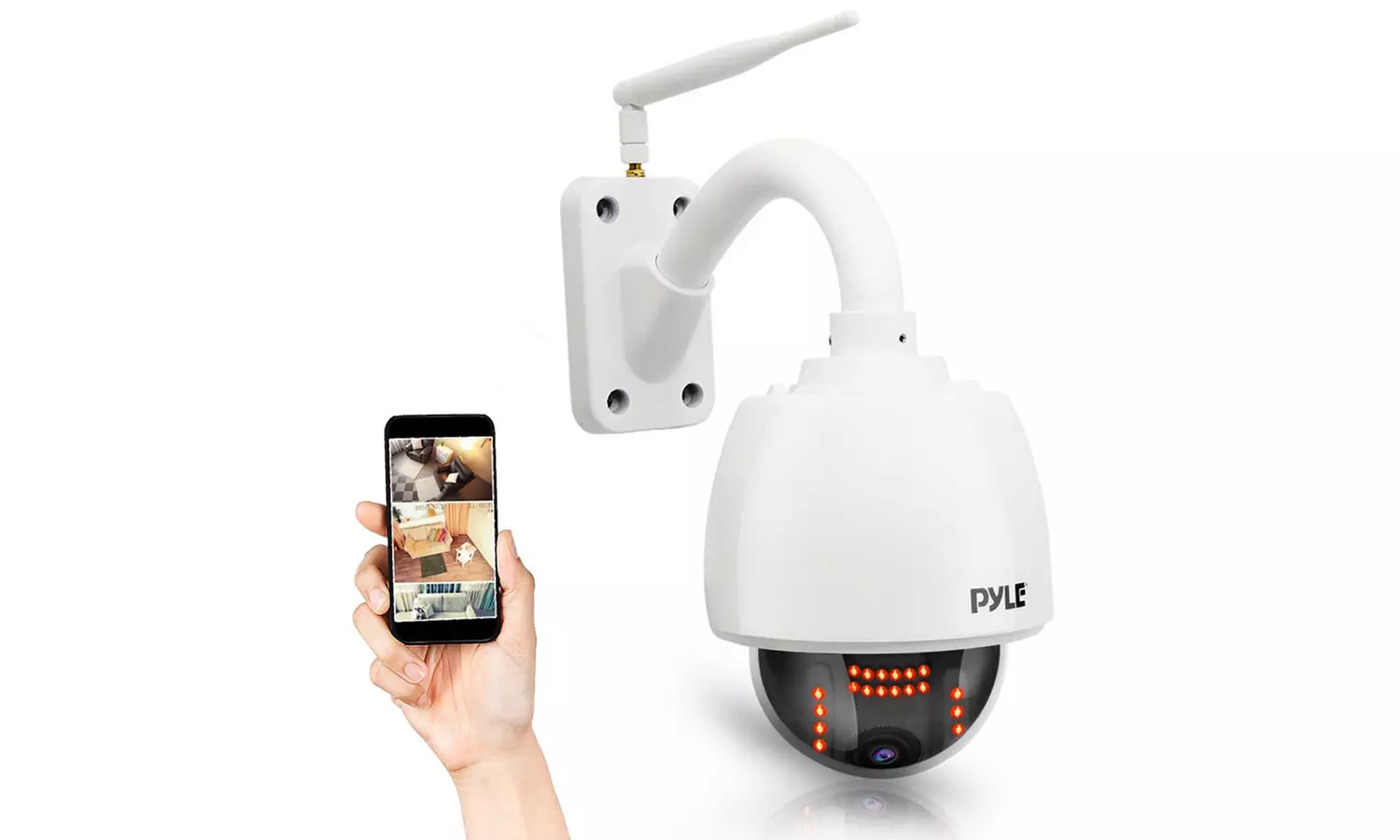 on Pyle HD Weatherproof WiFi Camera | Groupon Goods