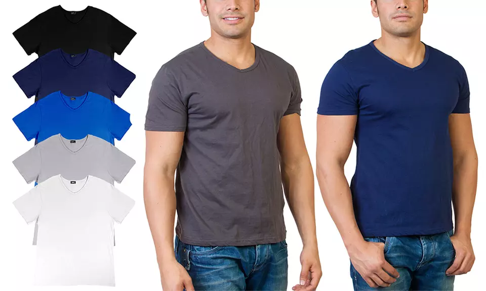 Men's Basic V-Neck | Groupon Goods
