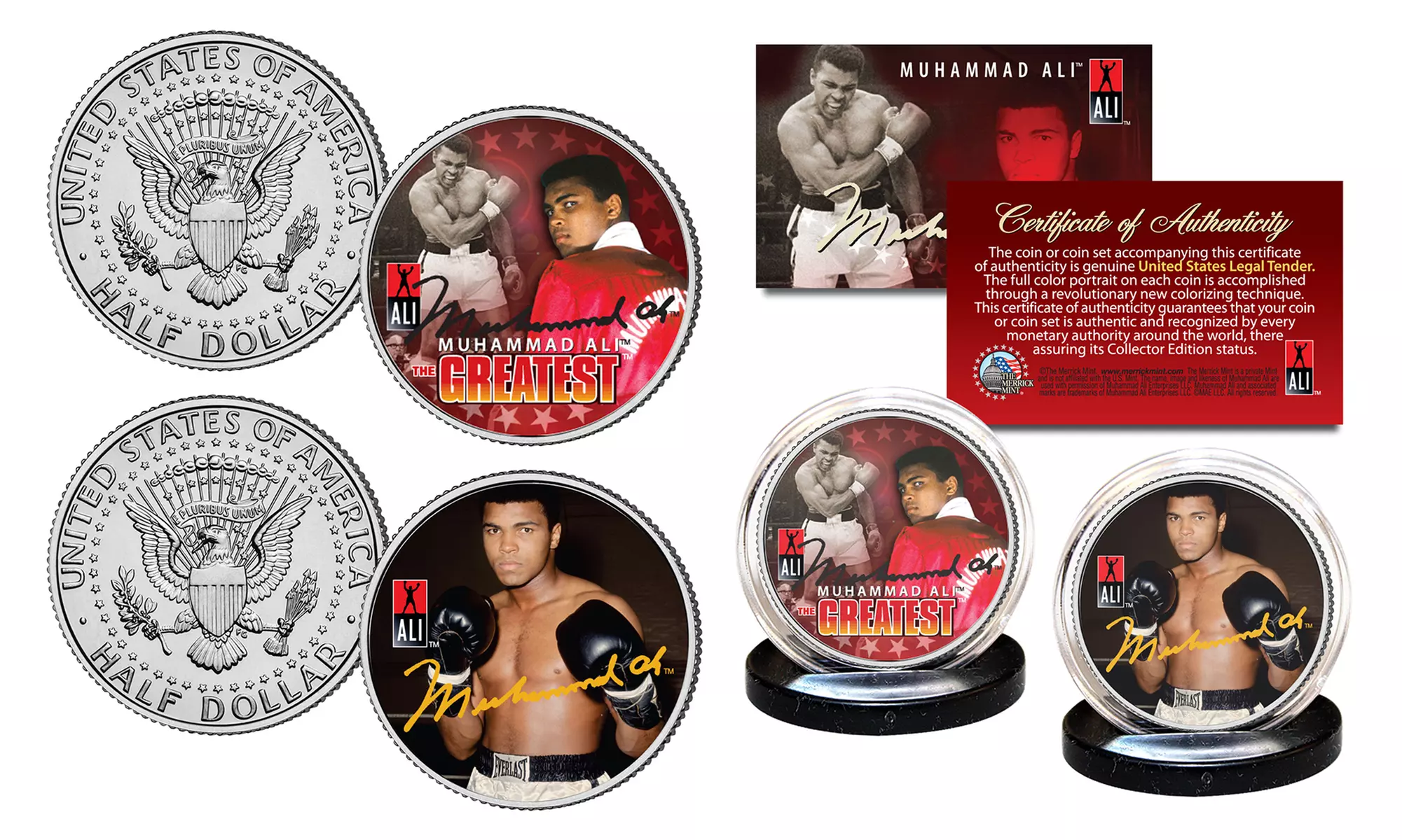 Muhammad Ali 2-Coin Set | Groupon Goods