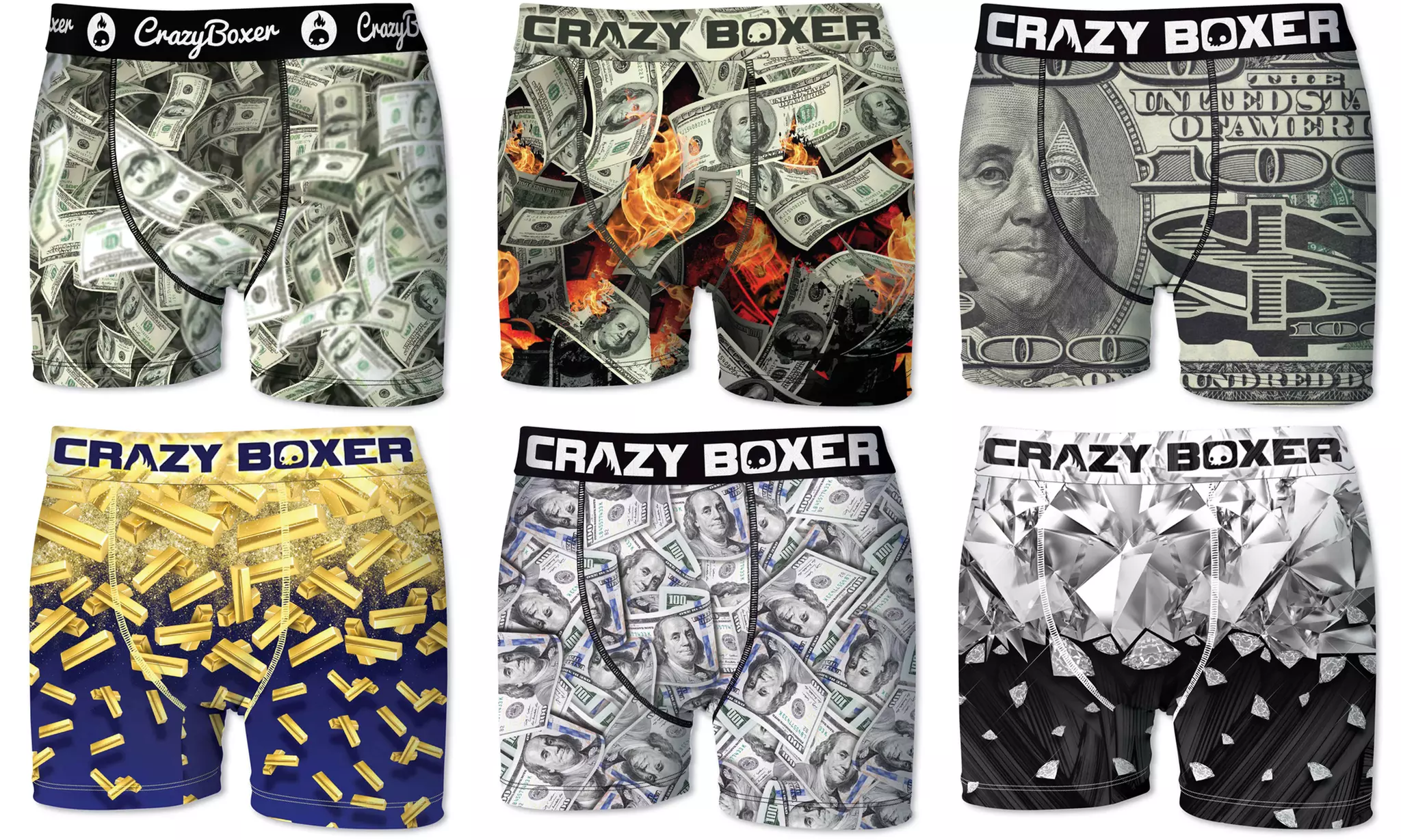 Lot de boxers Crazy Boxer | Groupon Shopping