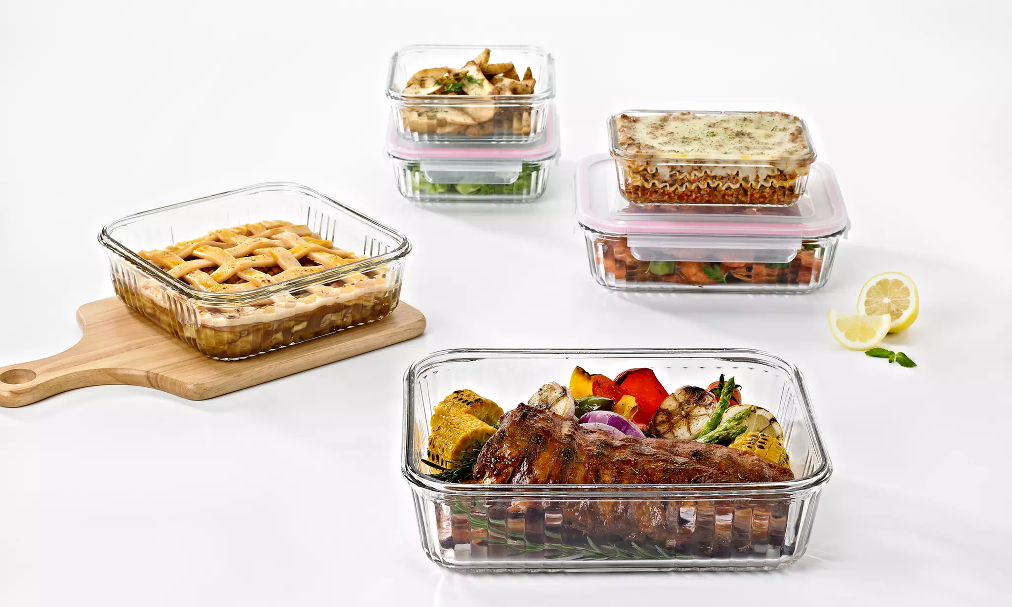 Glasslock Ovenproof Retro Sets | Groupon Goods