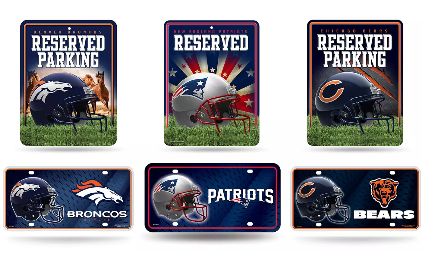 NFL Auto Tag and Parking Sign | Groupon Goods