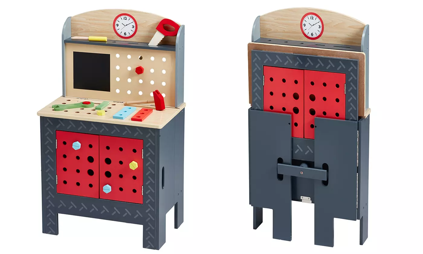 Little Engineer Wooden Workbench | Groupon Goods