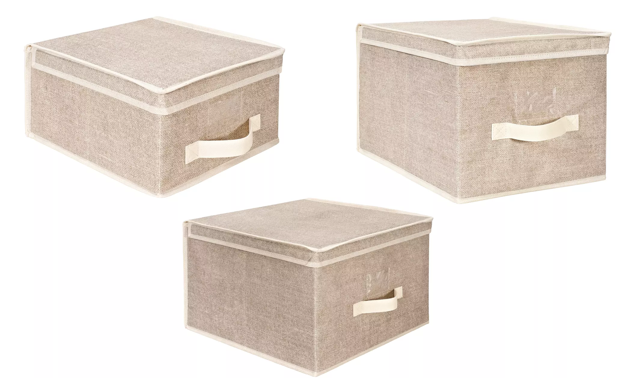 Burlap Collapsible Storage Boxes | Groupon Goods
