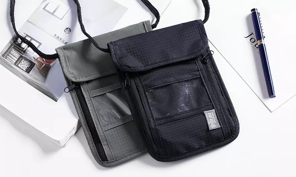 Up To 68% Off on Travel Neck Wallet with RFID ... | Groupon Goods