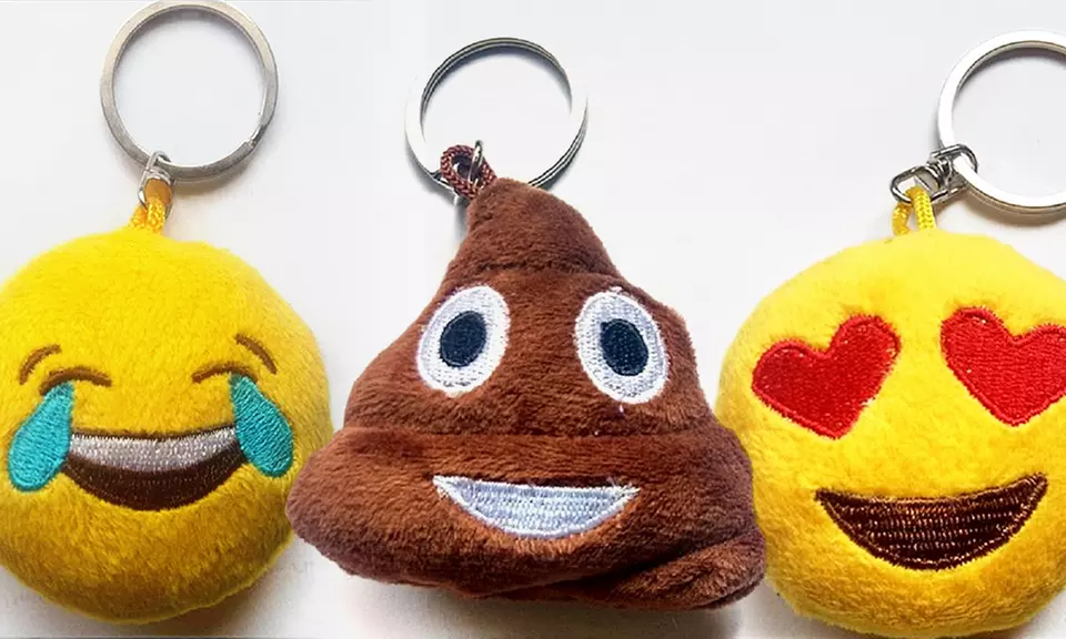 Plush Emoji Keychains | Groupon Goods