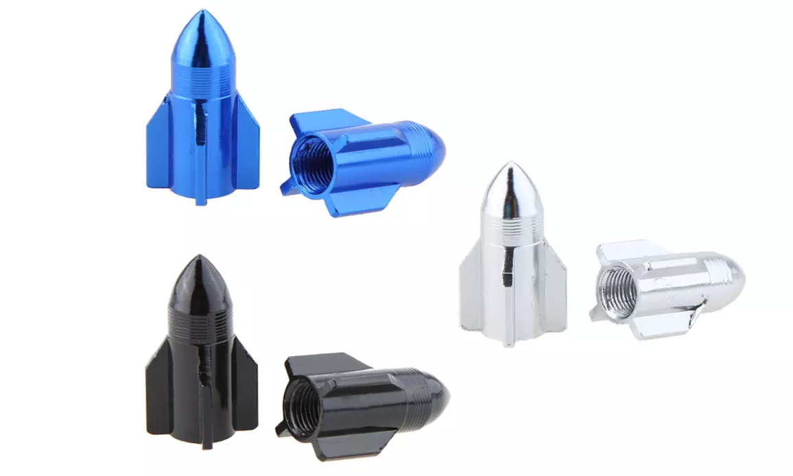 Rocket Ship Bike Valve Covers | Groupon Goods